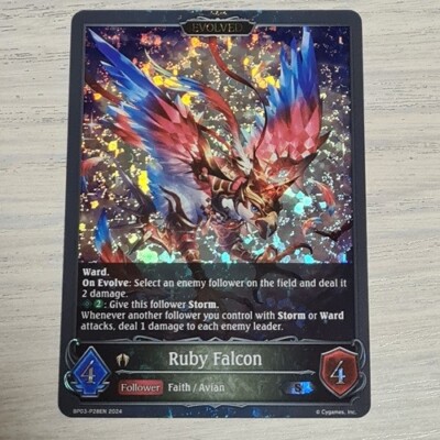 Ruby Falcon (Evolved) (Foil Premium) S BP03 Shadowverse Flame of Laevateinn | eBay