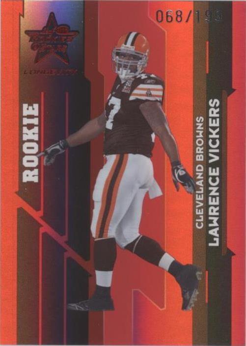 2006 Leaf Rookies & Stars Longevity - Rookie Lawrence Vickers #124 Ruby ...