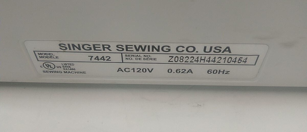 Singer 7442 Electronic Sewing Machine for sale online | eBay