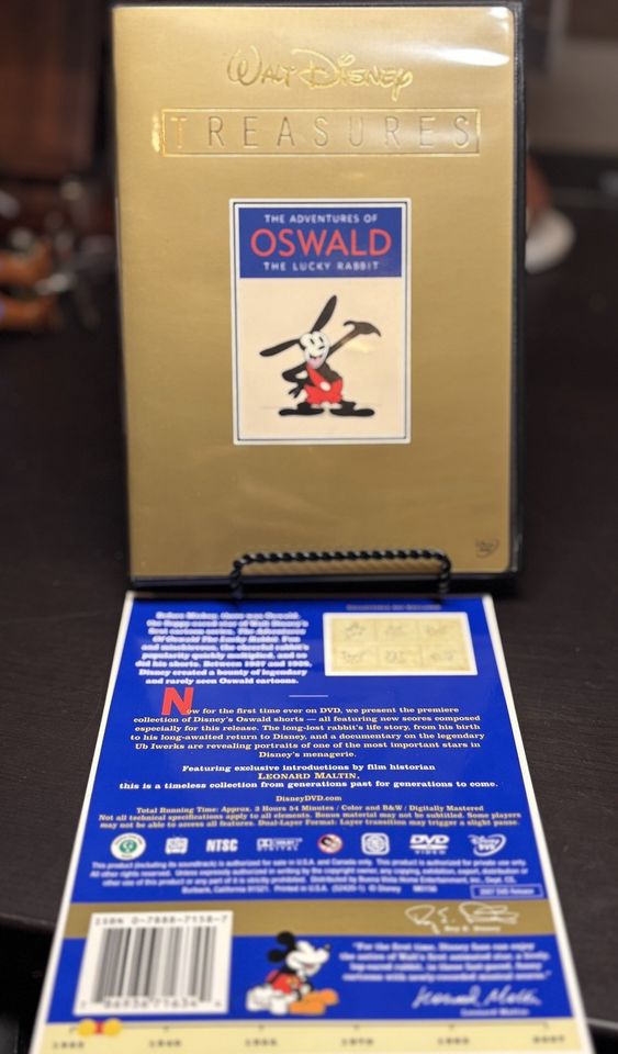 Walt Disney Treasures Oswald the Lucky Rabbit DVD Tin Set w/ Pin ...