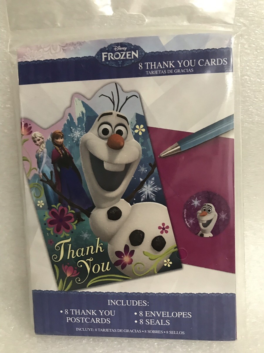 Tarjeta De Agradecimiento De Disney Olaf