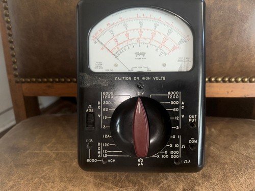 Triplett Multimeter meter 630 ohms dc ac volt NOT swr ham cb radio fm ...