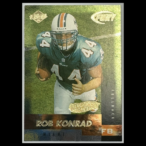 Rob Konrad Rookie #182 1999 Collector's Edge Fury Miami Dolphins ...