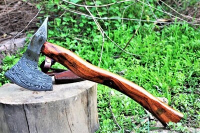 Multi Purpose Viking Handmade Damascus Steel TOMAHAWK, HATCHET, AXE ...