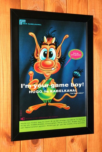 Hugo Video game PS1 Commodore 64 Vintage Rare Mini Promo Poster Ad Page ...