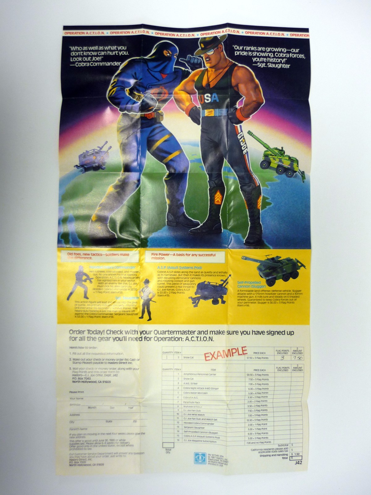 GI Joe Operation A.C.T.I.O.N. Catalog Booklet Vintage Brochure Pamphlet ...