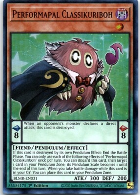 Yugioh Performapal Classikuriboh Ultra BLMR-EN031 1st Near Mint | eBay