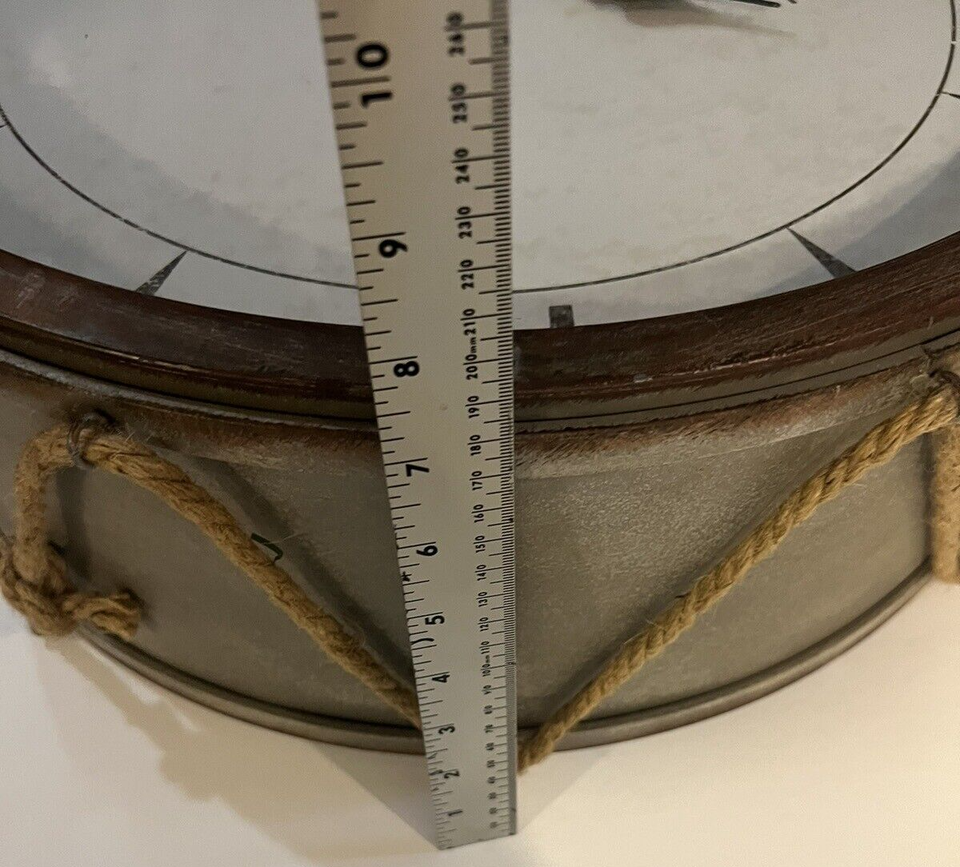 Uttermost Rope Snare Drum 21" Diameter Metal Wall Clock | eBay