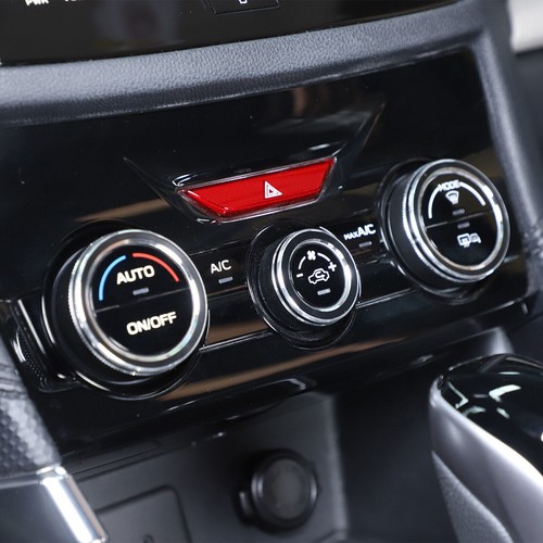 Black Aluminum AC Climate Control Knob Ring Covers For Subaru Forester ...