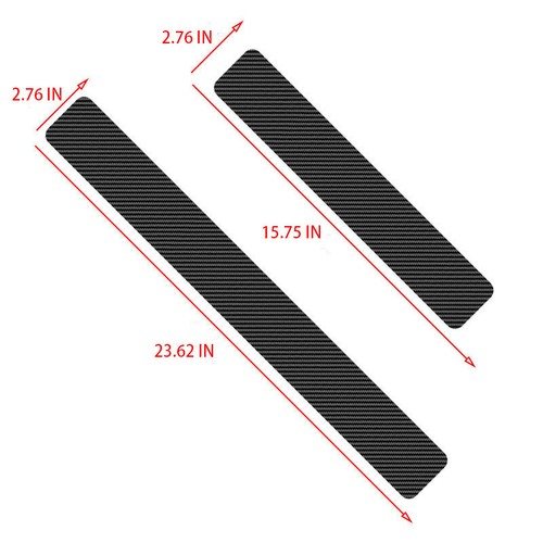 4PCS Set Car Door Sill Scuff Plate Cover Anti Scratch Sticker Protector ...