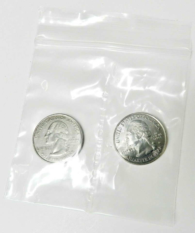 3" Zip Seal SplitBags 2-Compartment with Center Split Divider Clear 3x3 ...
