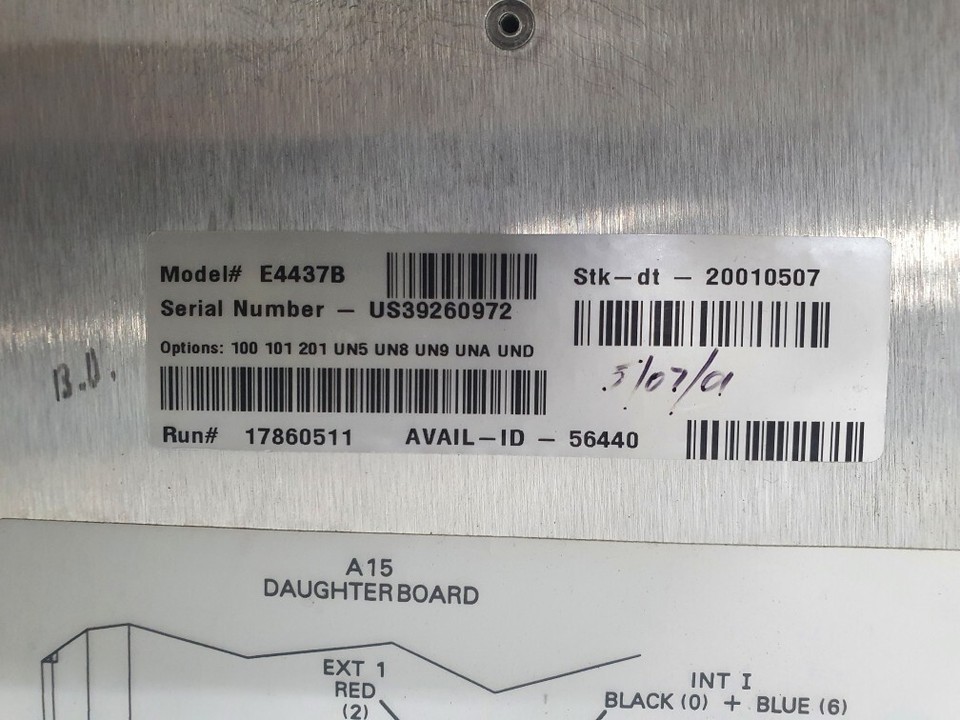 Agilent E4437B ESG-DP Series Signal Generator Opt100 101 201 UN5 UN8 UN9 UNA UND | eBay