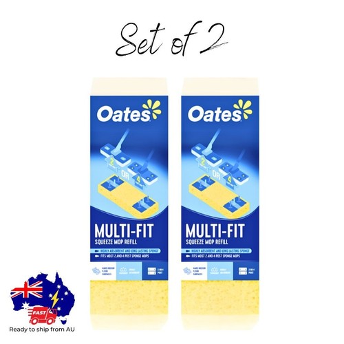 Oates Multi-Fit Squeeze Mop Sponge Refill Value Pack Bulk | eBay Australia