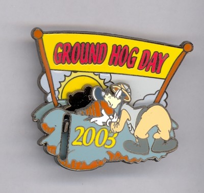 Disney Ground Hog Day Goofy Surprised to Find Mickey Mouse Shadow ...