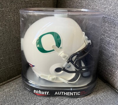 Oregon Ducks Authentic Mini Football Helmet NCAA White Schutt - NIB | eBay