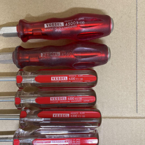 Vessel Driver 9-piece set Metric/Standard Phillips slotted head Mixed ...