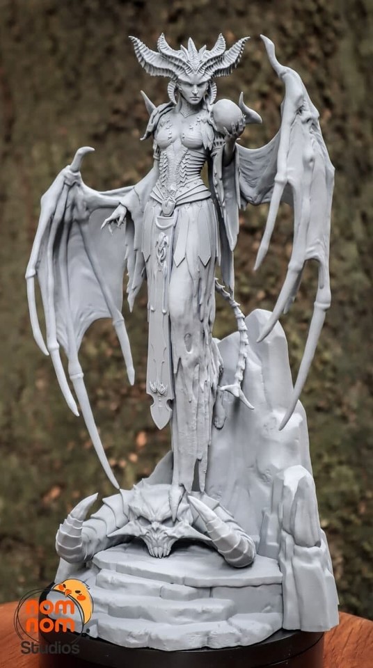 Lilith 1/4 Painted 3D Printed 12K Figure Statue Resin Model Kit ...
