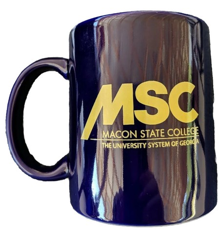 Macon State College Coffee Mug Tea Cup Cobalt Blue University System of ...