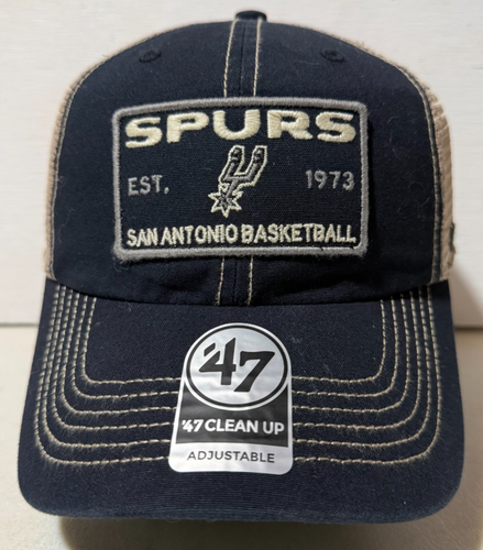 '47 Brand Clean-Up San Antonio Spurs Mesh Snapback Hat Cap Beige/Black ...
