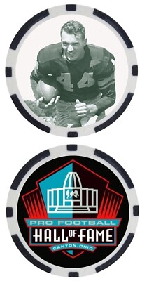 BOBBY DILLON - PRO FOOTBALL HALL OF FAMER - COLLECTIBLE POKER CHIP | eBay