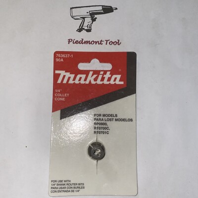 Makita 1/4” Collet Cone For Makiya Router Models, Part # 763637-1 | eBay