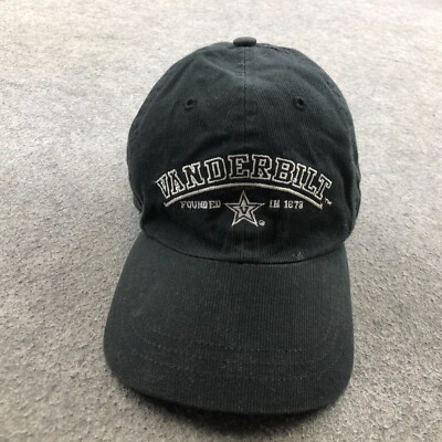Vanderbilt Commodores Hat Cap Black Embroidered Logo Spell Out Y2K | eBay