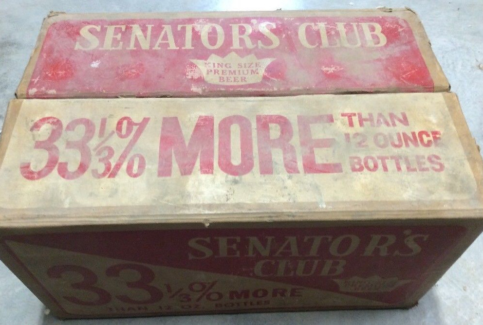 Senator’s Club Beer Full Case of Empty 16oz Bottles vintage rare!! with ...