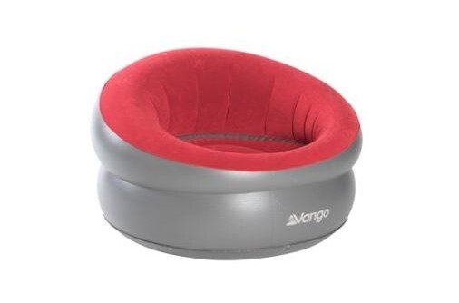 Vango Inflatable Donut Chair, Blow up Camping Chair Seat, Red/Grey/Blue ...
