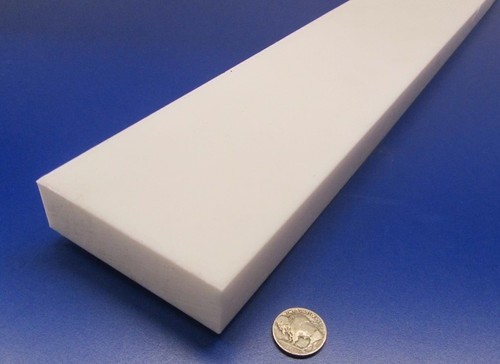 Teflon PTFE Virgin Bar 1.00" Thick x 3.50" Wide x 48" Long White | eBay