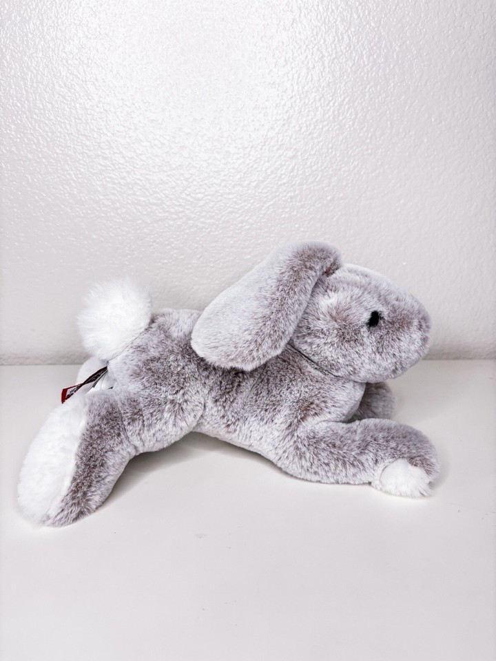 Douglas Cuddle Toys Bon Bon Floppy Bunny 10” Rabbit Plush Stuffed Gray ...