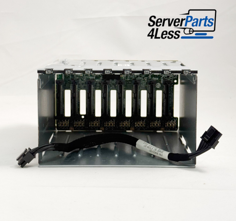 826689-B21 HPE DL38X G10 8SFF NVME Backplane with cage and cable | eBay
