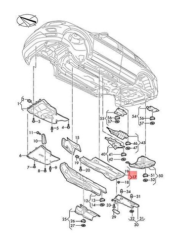 Genuine VW Atlas Cross Sport Teramont CA1 CMC Underbody Trim 3QF825201E ...