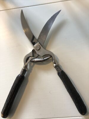 Vintage Stag Handle Universal Brand Poultry Scissors | eBay