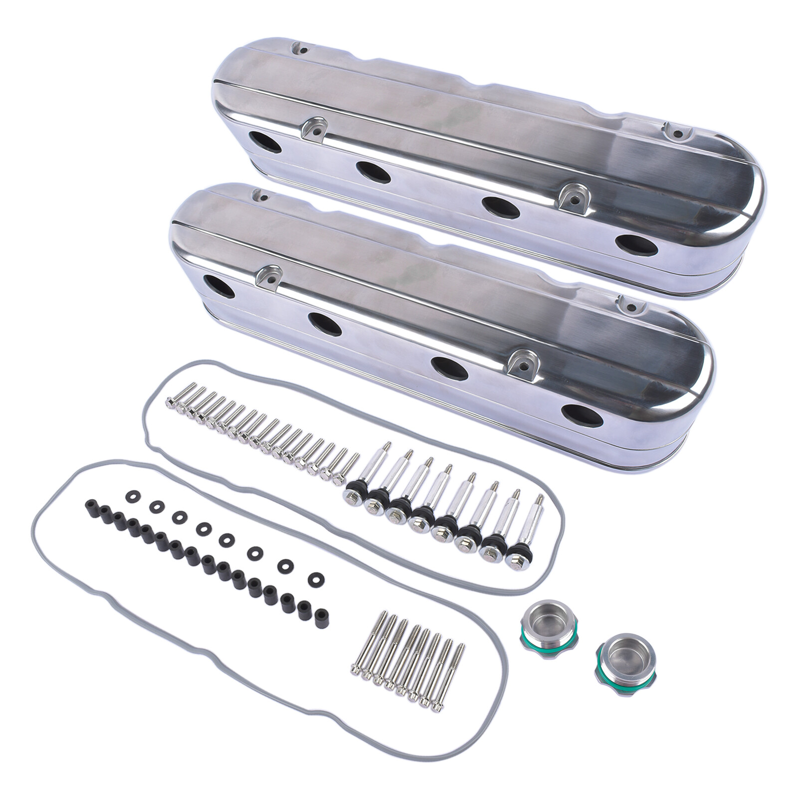 LS Valve Covers w/ Coil Mounts + Covers for Chevy SB V8 LS LS1 LS2 LS3 ...