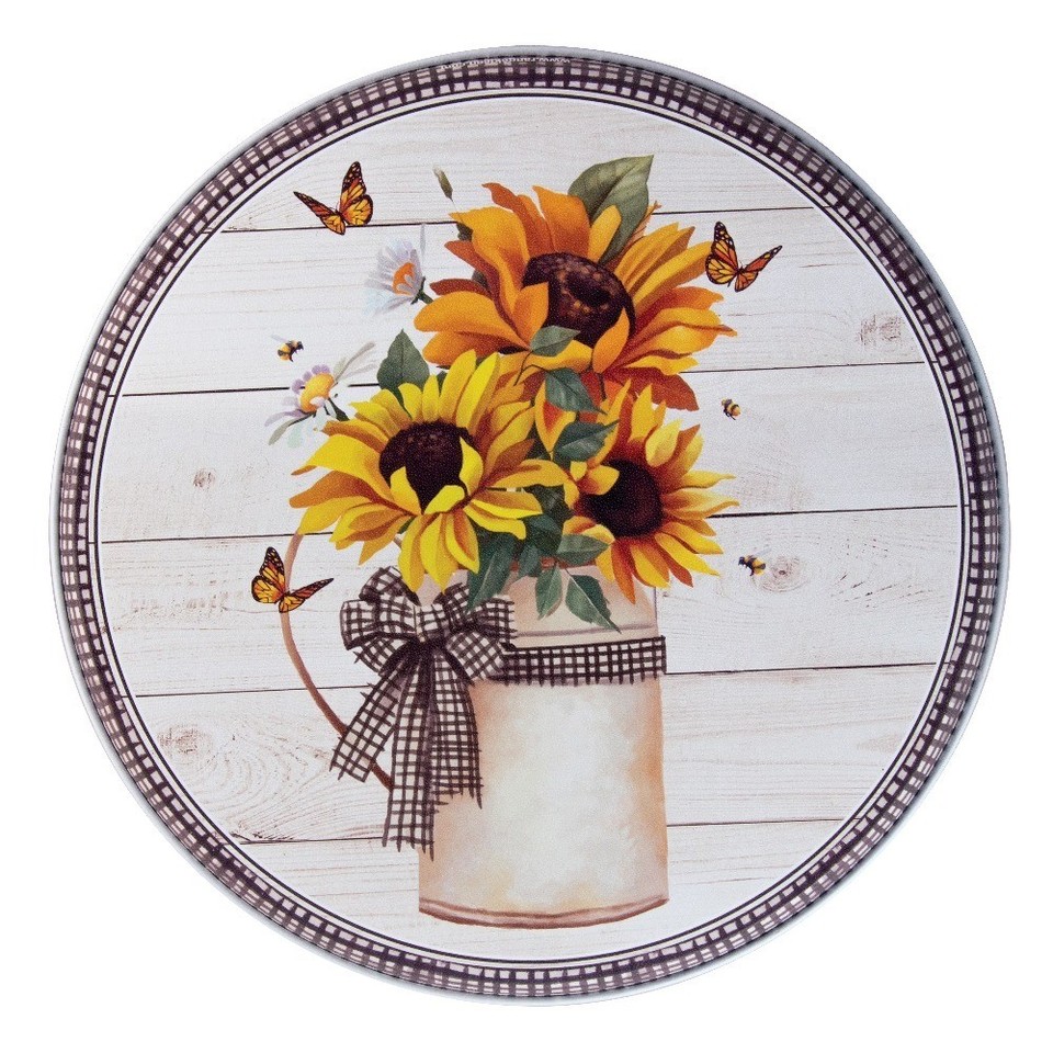 Round Steel Burner Covers for Stove Top, Set of 4, Garden Harvest ...
