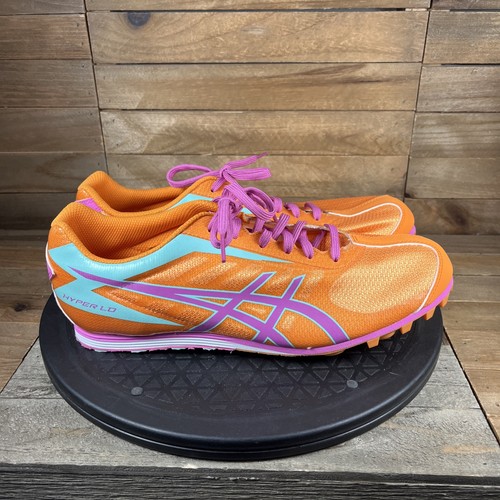 Asics Womens Sz 10 Hyper LD Track Shoes Orange Running Lace Up Sneakers ...