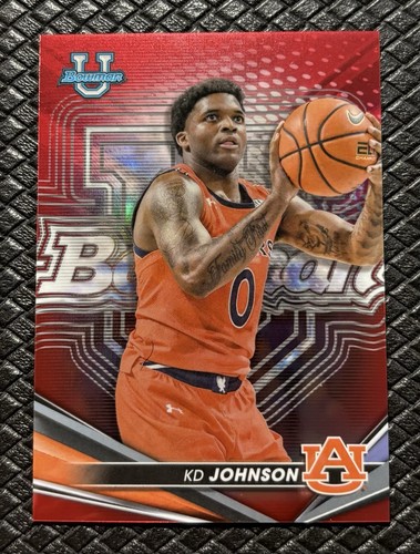 KD JOHNSON 2023 Bowman Chrome #78 Red Refractor Rookie /10 Auburn ...