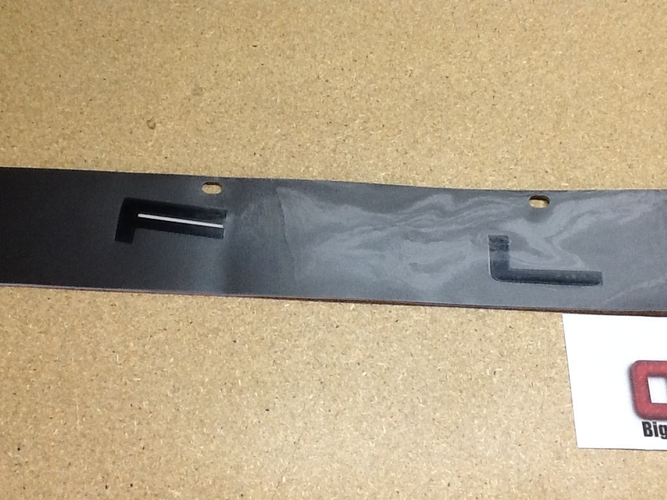 2011-2012 Ford Flex Black FLEX letters Hood Edge Trim Emblem Nameplate ...