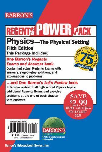 Barron's Regents NY Ser.: Regents Physics Power Pack : Let's Review ...