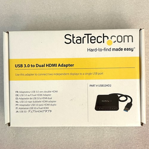 StarTech USB 3.0 To Dual HDMI Adapter Open Box | eBay