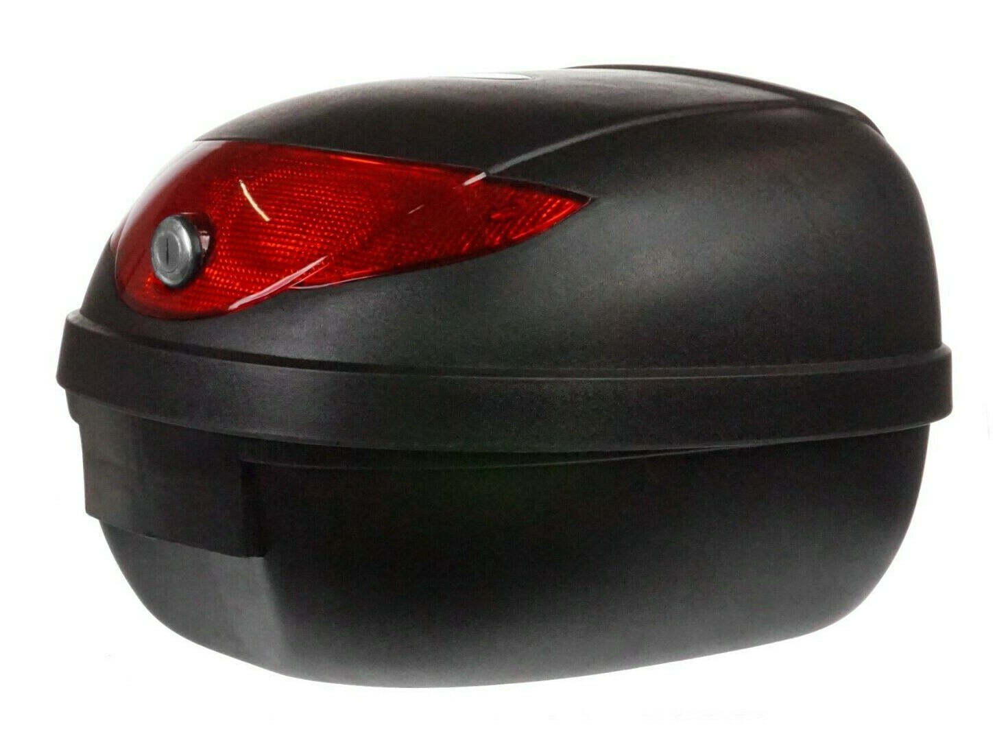 MOTORCYCLE SCOOTER TOP BOX UNIVERSAL FITTING LIGHTWEIGHT LUGGAGE BOX ...