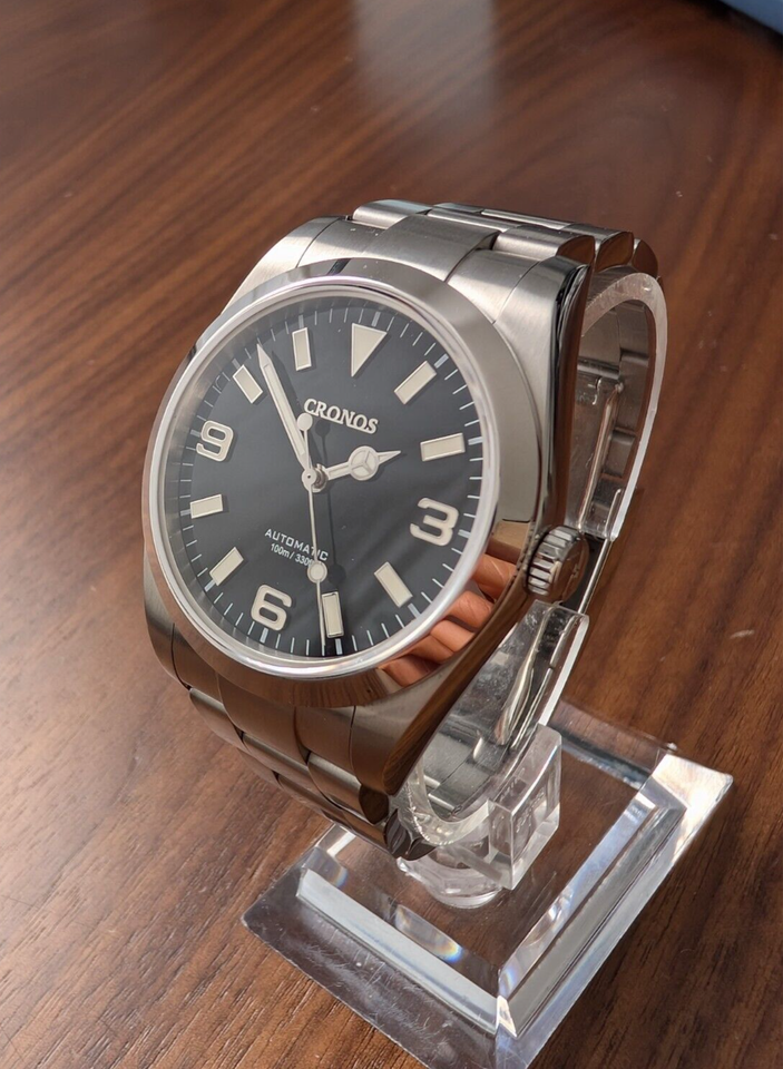 Cronos L6016 Men's Automatic Steel Sports Field Watch Great Condition ...