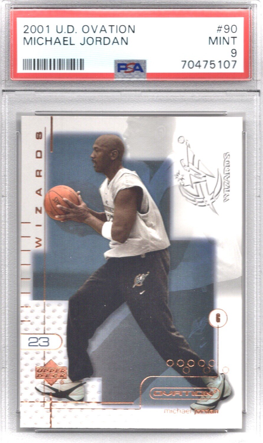 Michael Jordan 2001 UD Ovation #90 PSA Mint 9 | eBay