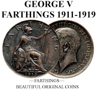 FARTHING KING GEORGE V 1912-1936, HIGH GRADE CHOOSE YEAR | eBay UK