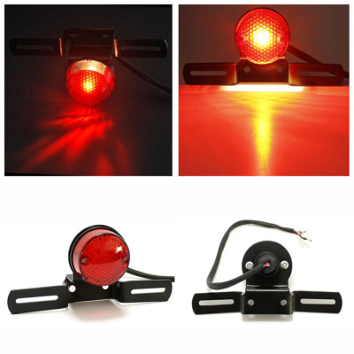 Motorcycle Assembly Round LED Tail Light Lamps For Harley Kawasaki ...