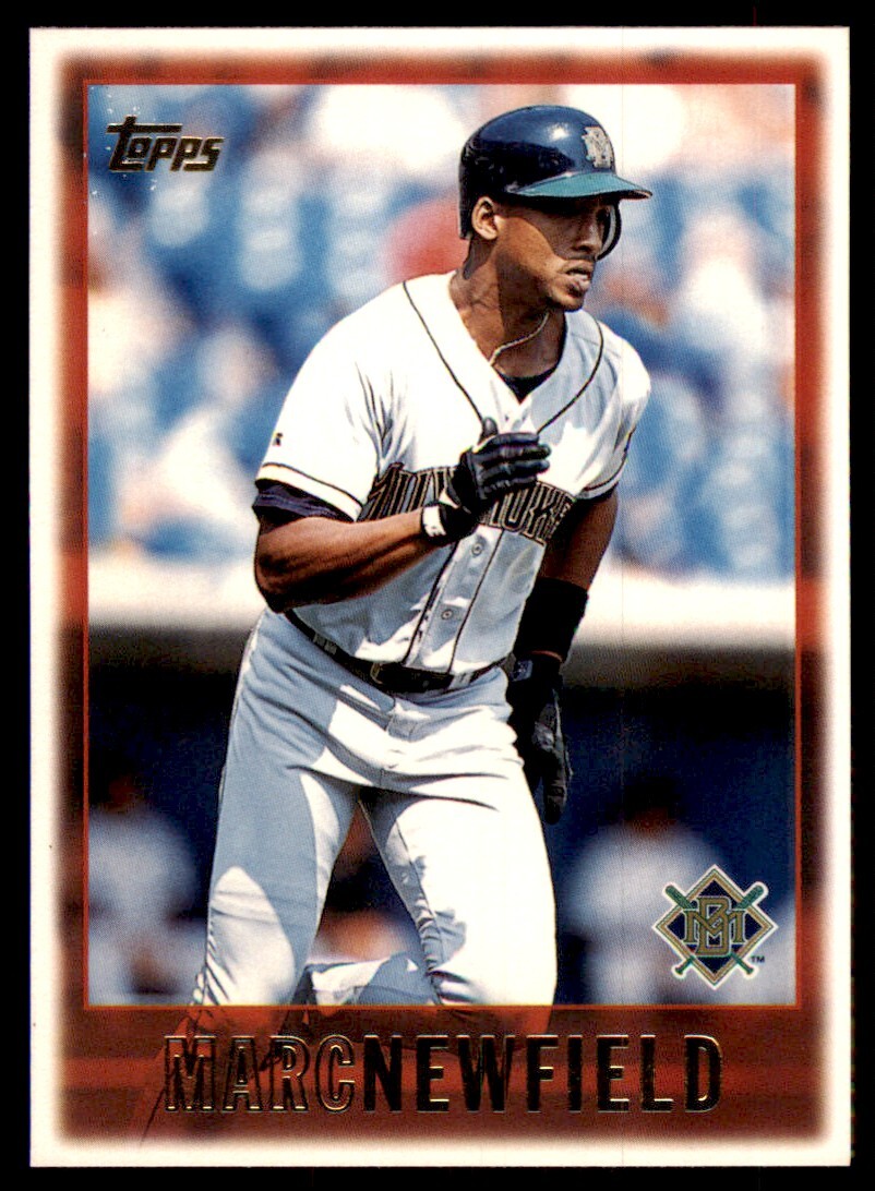 1997 Topps Marc Newfield Baseball Card Milwaukee Brewers #436 | eBay