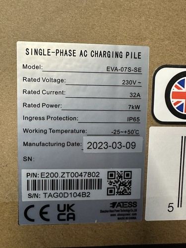 Project EV Pro Earth Electric Car Charger 7kw / 32amp - Eva-07s-se for ...