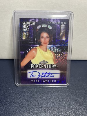 2025 Leaf Metal Pop Century TERI HATCHER #SN-TH1 Purple Shimmer ...