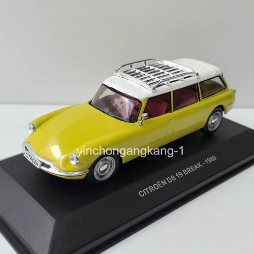 Citroen DS 19 Break 1960 yellow roofwhite diecast model car 4304400 ...