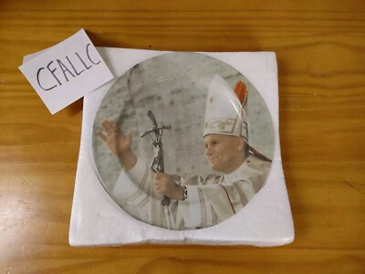 Porcelain Pope John Paul II Commemorative 10" Collector's Plate Made in ...